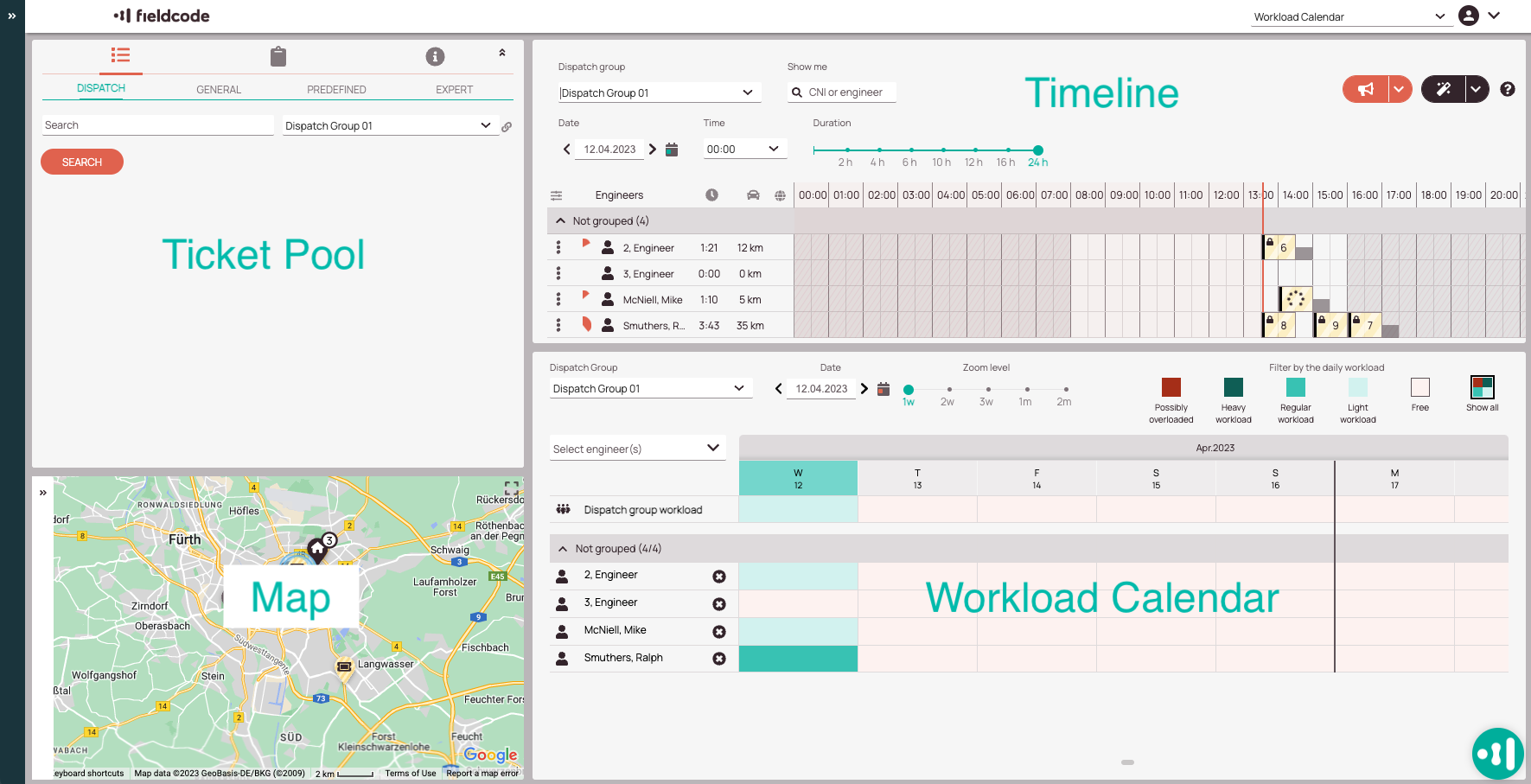Change Views – Fieldcode Manual