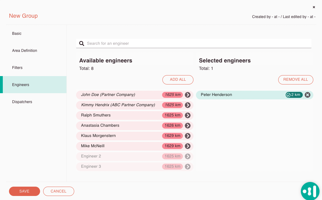 Dispatch Groups Settings – Fieldcode Manual