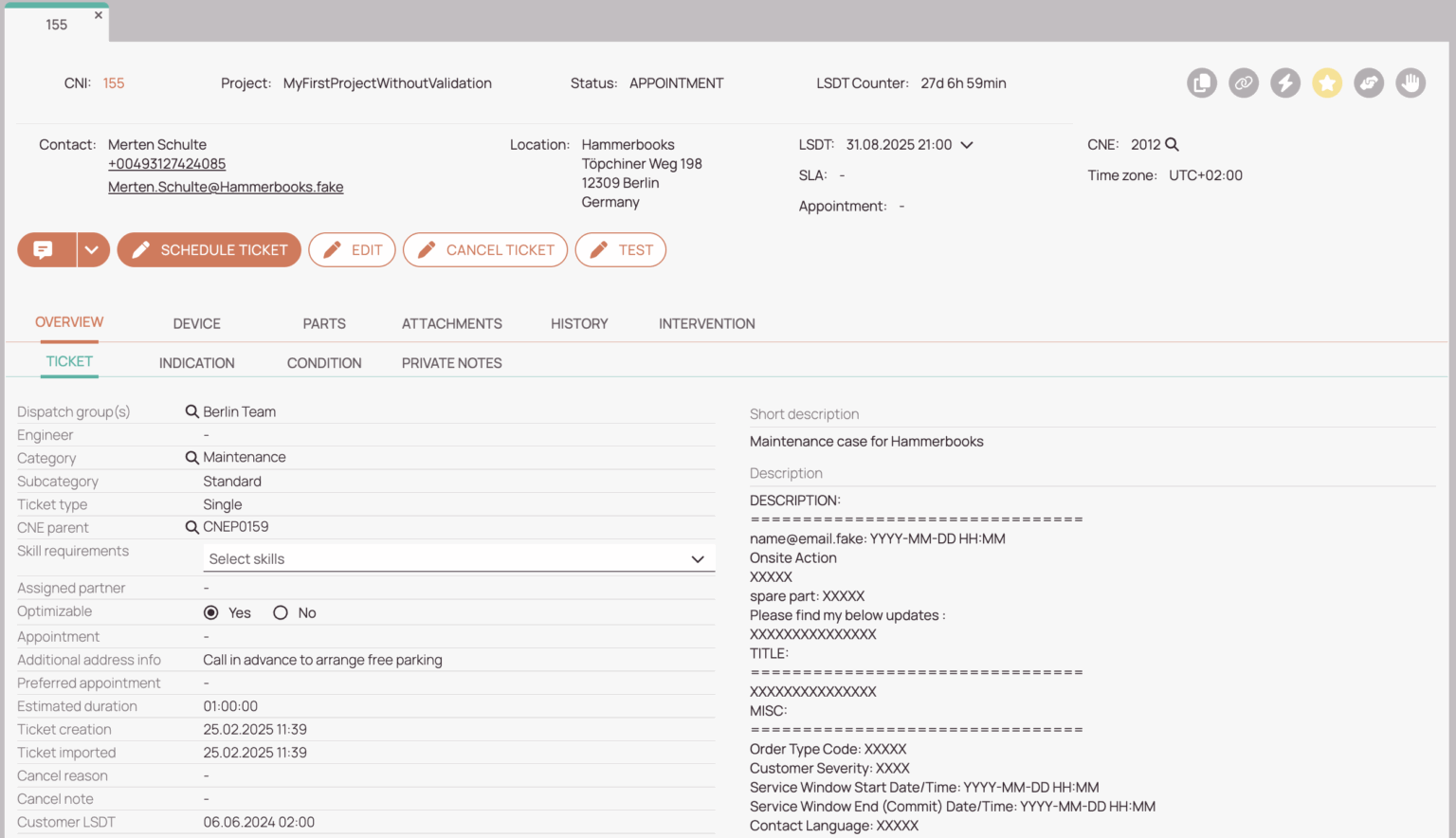 Ticket Details Explained – Fieldcode Manual