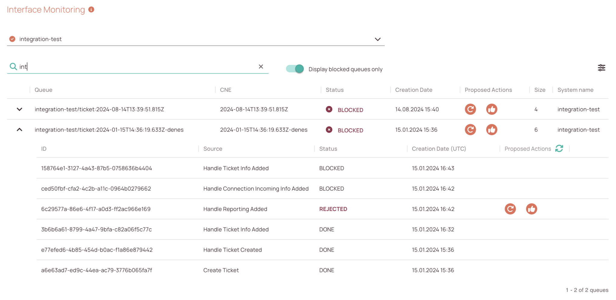 Interface Monitoring – Fieldcode Manual