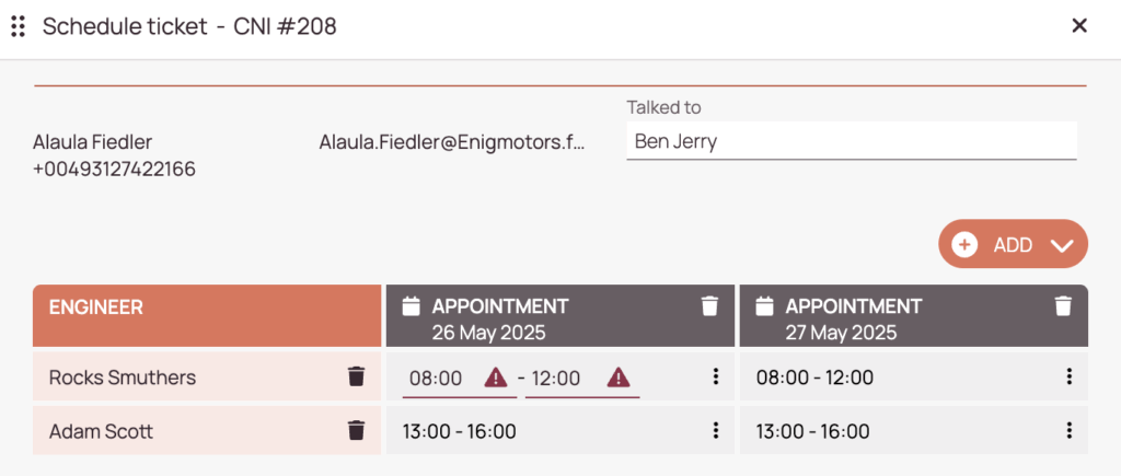 About Container Tickets – Fieldcode Manual