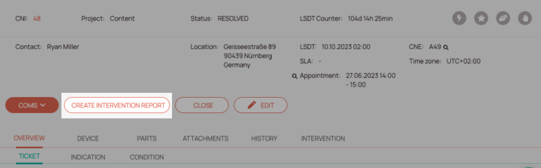Create Intervention Reports – Fieldcode Manual